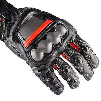 Cina Guanti da moto invernali in pelle unisex con protezione impermeabile e antincollisione in vendita