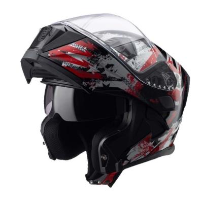 China DOT Approved ABS Flip Up Helmet Custom XXL Motorbike Helmet with Adjustable Design for sale