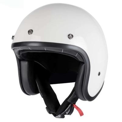 中国 カスタマイズされたABSレトロヴィンテージバイクモーターサイクルヘルメット 3/4 材料付きオープンフェイス 販売のため