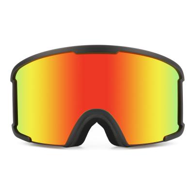 China Customized Color Ski Goggles with Adjustable Elastic Strap and Double Anti-Fog Lens for sale