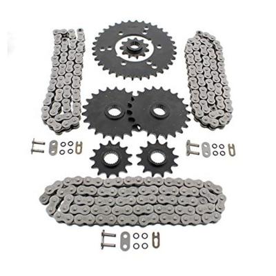 Cina 520 ATV Set di catena e di sprocket adatto a Polaris 400 4 x 4 W9140 colore personalizzato dorato in vendita