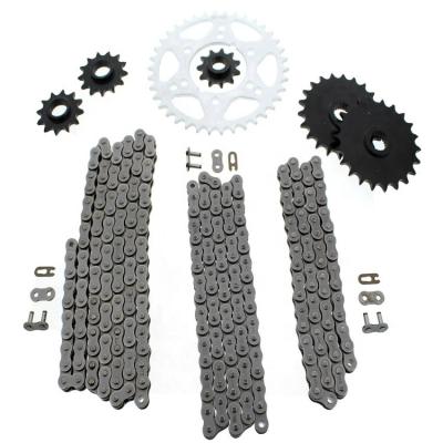 Cina 520 ATV Set di catena e di sprocket adatto a Polaris 400 4 x 4 W9140 colore personalizzato dorato in vendita