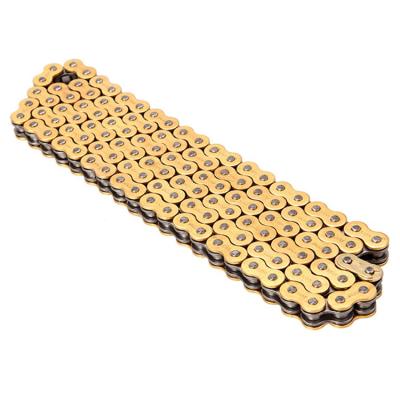 Cina 20CrMnTi Custom Gold 520 X Ring Motorcycle Chain per motociclette ATV in vendita