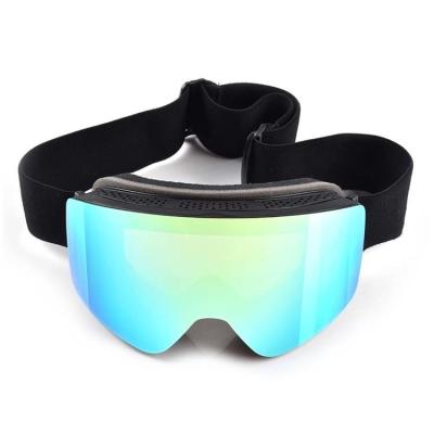 China Custom Cylindrical Lens Type Double Lens Magnetic Ski Goggles with TPU PC Material for sale