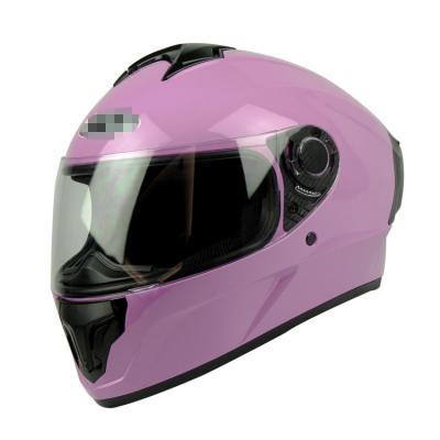China Custom DOT Approved Pink Full Face Motorcycle Helmet with ABS Material and Custom Design for sale