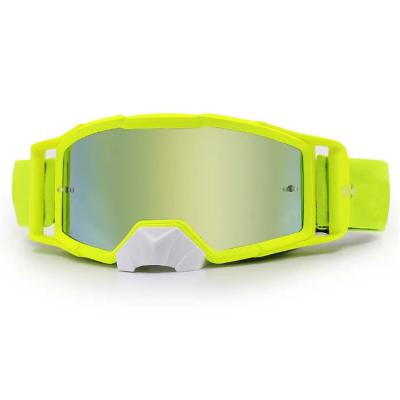 China Impact Resistant Motocross Goggles with UV400 Protection and Adjustable Elastic Strap for sale