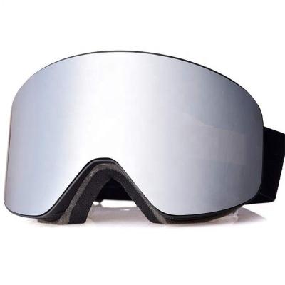 China Applicable Scene Customized Anti-fog UV400 Frameless Magnetic Ski Goggles for Skiing for sale