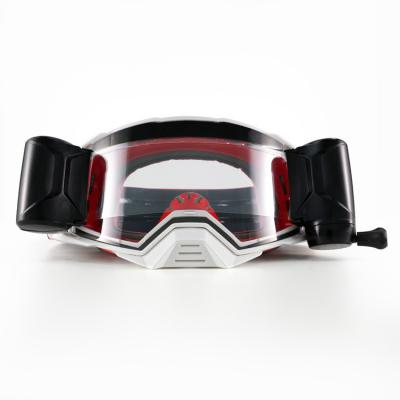 Cina Custom 50mm Dirt Bike Motocross MX Occhiali Roll Off Opzioni di design personalizzabili in vendita