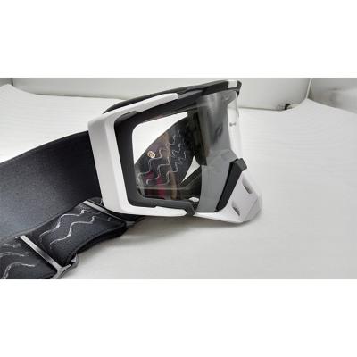 Cina Nero Bianco/Nero Cornice Colore Occhiali da Motocross MX con Nose Guard e Lenti Anti-Fog in vendita