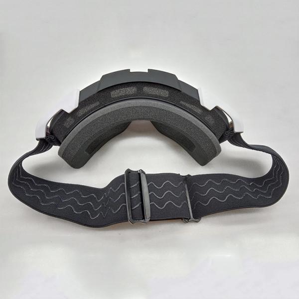 Quality Black White/Black Frame Color Motocross MX Goggles with Nose Guard and Anti-Fog for sale