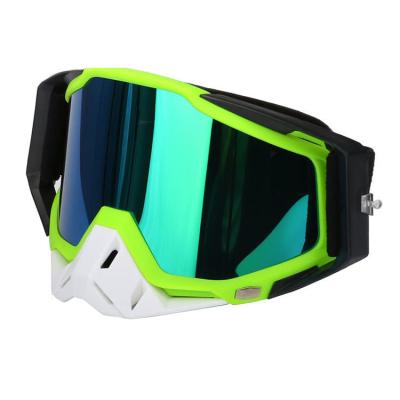 China Custom Logo Windproof Motorcycle Racing Goggles with Anti Scratch and Impact Resistance for sale