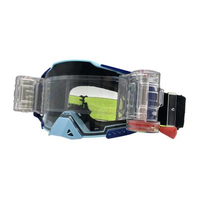 China Customized Color Roll Off Motocross Goggles for Windproof and Anti Scratch Performance for sale