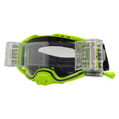 Cina Occhiali da moto MX Dirt Bike personalizzati con sistema di roll-off colore personalizzato in vendita