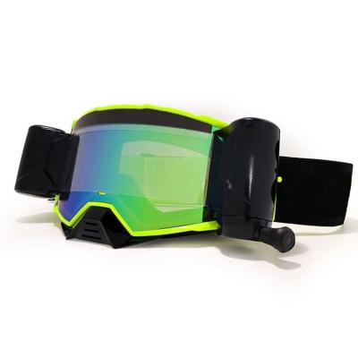 Cina Occhiali da motocross con TPU Frame PC Lens in rosso/blu/nero/giallo in vendita