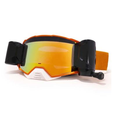 Cina Occhiali da motocross con TPU Frame PC Lens in rosso/blu/nero/giallo in vendita