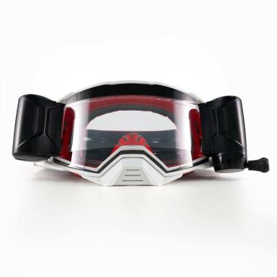 Cina Occhiali da motocross con TPU Frame PC Lens in rosso/blu/nero/giallo in vendita