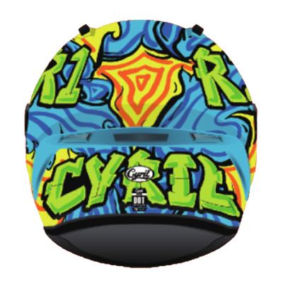 Cina Sostituire/riparare logo personalizzato accettato casco da moto a faccia piena con materiale ABS in vendita