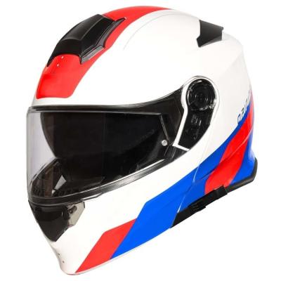 Cina Casco con omologazione DOT ECE e doppia visiera di protezione superiore per motociclette in vendita