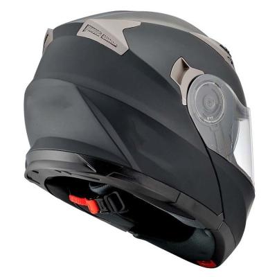 China Casco Flip Up Modular de motocicleta personalizado con aprobación del DOT y logotipo personalizado aceptado en venta