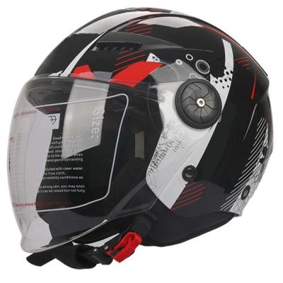 Cina Casco da moto da uomo con faccia aperta, certificato ECE, in giallo/nero, taglie XS-XXL in vendita