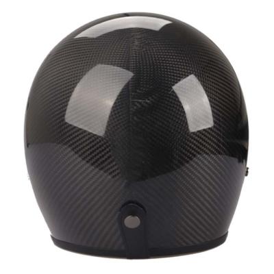 China Custom ECE Certification Open Face Retro Carbon Fiber Helmet for Customer Requirements for sale