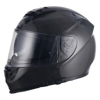 China Custom DOT ECE Certified Carbon Fiber Full Face Motorcycle Helmet in de maten M L XL XXL Te koop