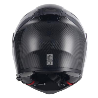 China Custom DOT ECE Certified Carbon Fiber Full Face Motorcycle Helmet in de maten M L XL XXL Te koop