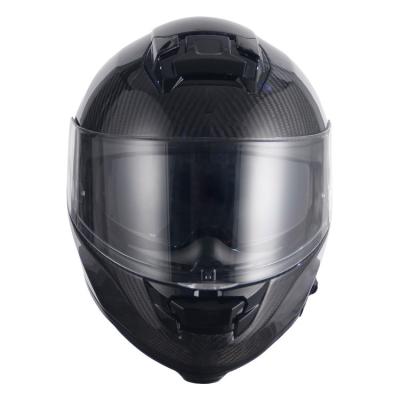 China Custom DOT ECE Certified Carbon Fiber Full Face Motorcycle Helmet in de maten M L XL XXL Te koop