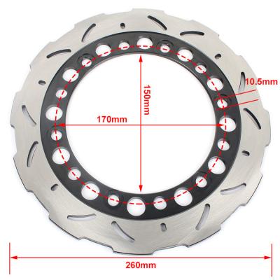 中国 カワサキ GPX250R EX250R ニンジャ 250R 向け フロント 260mm ディスクブレーキローター 販売のため