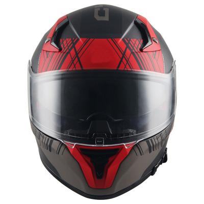 Cina Casco per motociclisti in fibra di carbonio DOT FMVSS218 approvato con grafica personalizzata in vendita