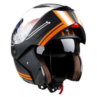 Cina Logo personalizzato accettato, fabbrica DOT approvato Caschi Flip Up Motociclo Casco Modulare in vendita