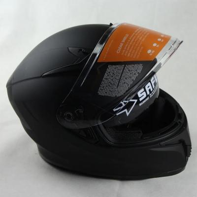 Cina Visore a doppia lente DOT personalizzato Casco di corsa nero/bianco/colore personalizzato in vendita