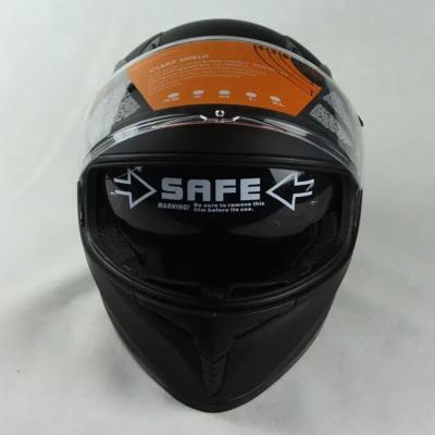 Cina Visore a doppia lente DOT personalizzato Casco di corsa nero/bianco/colore personalizzato in vendita