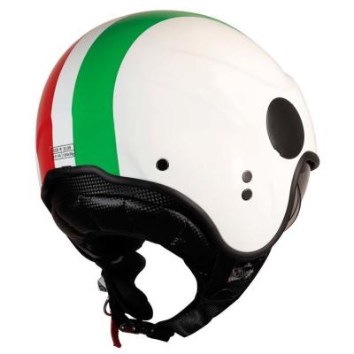 Cina Casco per moto scooter a faccia aperta con stampa del logo personalizzato in vendita