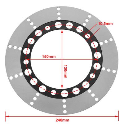 Cina Produrre campioni personalizzati Rotore del disco freno anteriore da 240 mm per Kawasaki GPZ250 GPZ305 KH100 KH125 in vendita