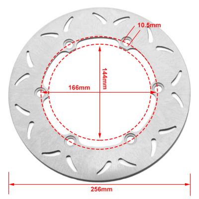 Cina Dischi freno anteriori personalizzati da 256 mm per Honda Silverwing FSC600 FJS600 e Make Samples in vendita
