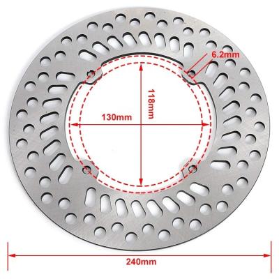 Cina Disco freno anteriore da 240 mm per Honda XL250R XLR250R CRM250R XLR350R Disegno personalizzato e adattamento in vendita