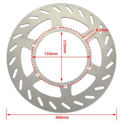 Cina Motore a freno a disco personalizzato 245mm per Yamaha DT200WR WR200 TT250R in vendita