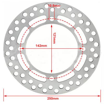 China Aanpasbare kleur 250 mm motorfiets voorste schijfremscherm voor Suzuki DR250S DR350S DR350SE Te koop