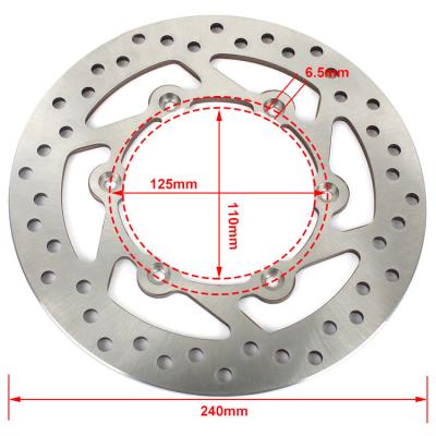 Cina Posizione Rotore di freno a disco posteriore da 240 mm per moto KTM 690R 690SM 690SMR Custom Made in vendita