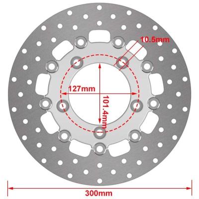 Cina Freno a disco posteriore da 11,8 pollici per Harley Davidson VRSCF V-Rod Muscle in vendita