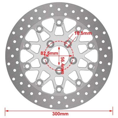 中国 ハーレー・デビッドソン用 300mm 後部浮遊盤ブレーキ 7mm 厚さ カスタマイズされたデザイン 販売のため