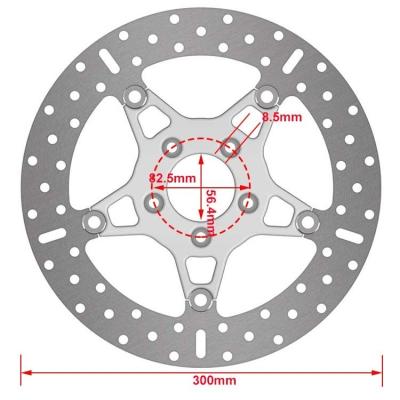 China 300 mm remschijf voor Harley Davidson FLHTCUTG FLSTF FXBS van roestvrij staal 420 Te koop