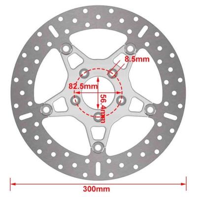 China Roestvrij staal 420 en aluminiumlegering voorop zwevende remschijf voor Harley Davidson Te koop