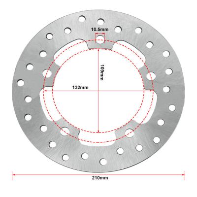 Cina Rotore di freno a disco per moto di 210 mm su misura per Suzuki AN250 AN400 Burgman / Skywave Fit in vendita