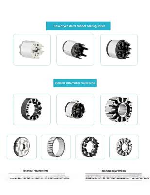 Cina Motori elettrici di piccole dimensioni Stator nucleo stratificato Classificazione di temperatura B Disegno personalizzabile in vendita