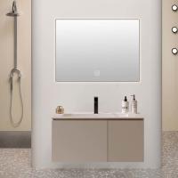 China 60-120cm Multi Sizes Wall Hung Bathroom Vanity Unit Solid Wood Wash Basin for sale