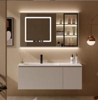 China 60-120cm Multi Sizes Wall Hung Bathroom Vanity Unit Solid Wood Wash Basin for sale