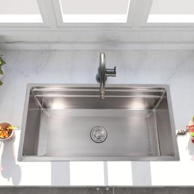 Cina Rectangle  Nano Silver Kitchen Sink With Outer Basin Size 700*450mm in vendita
