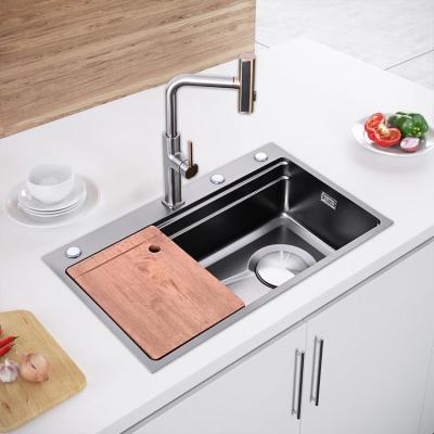 中国 700*445*215mm Extra Durable 304 Stainless Steel Kitchen Sink 0.95mm Thickness 販売のため